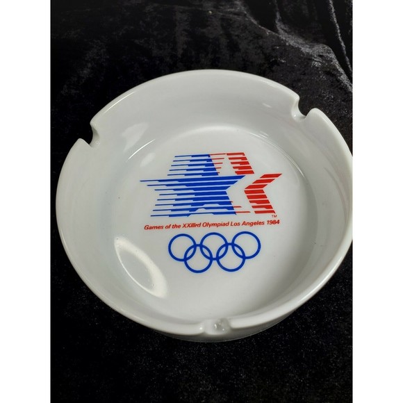 Accents | Vintage 1984 Olympics Ashtray Los Angeles Xxiii Collectible ...